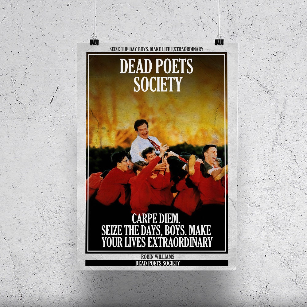 Dead Poets Societyv2 | Cult Film Poster | Vintage Retro Art Print ...