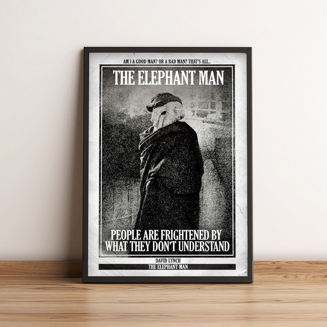 The Elephant Man Cult Film Poster Vintage Retro Art Print Classic Movie ...