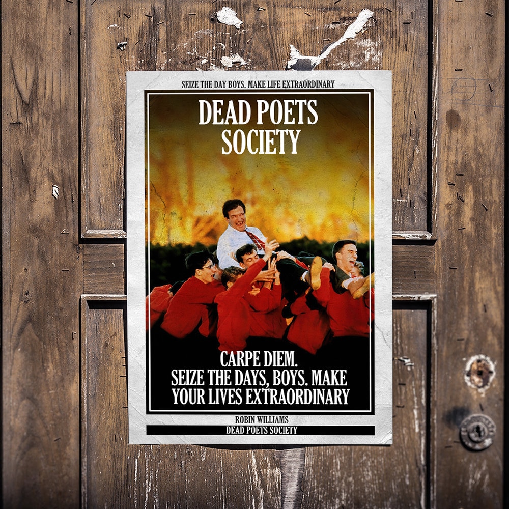 Dead Poets Societyv2 | Cult Film Poster | Vintage Retro Art Print ...
