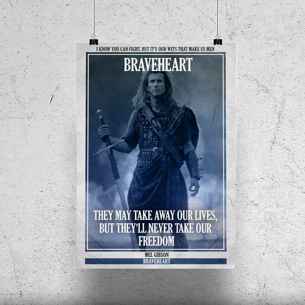 Braveheart | Cult Film Poster | Classic Movie Posters sold by Tinted ...