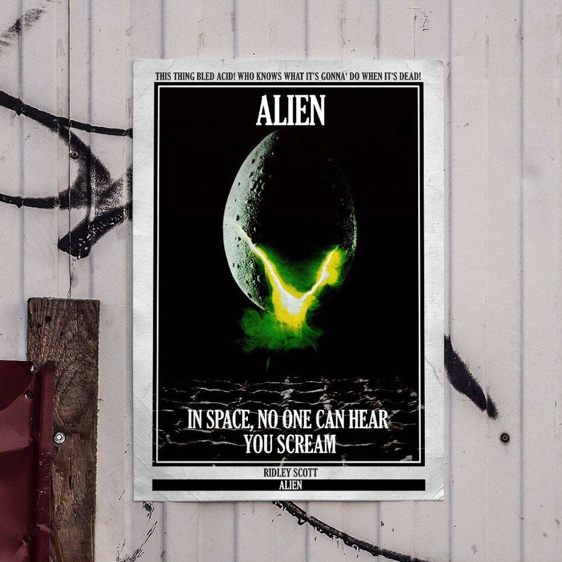 Alien Cult Film Poster Vintage Retro Art Print Classic Movie Posters ...