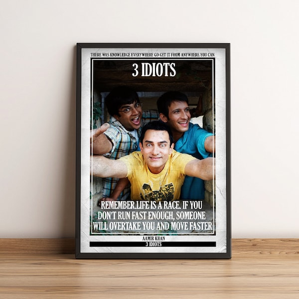 3 Idiots Poster - Etsy