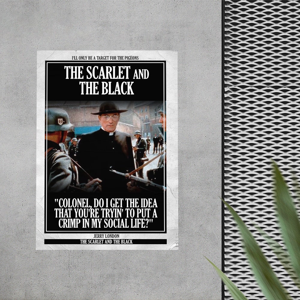 The Scarlet and the Black | Cult Film Poster | Classic Movie Posters ...