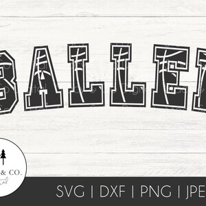 Basketball Baller SVG Clipart for Cricut, Silhouette, Glowforge, Sport ...