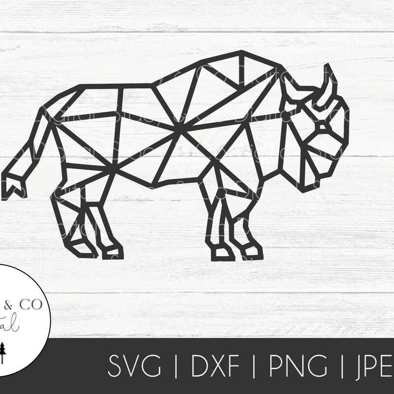Geometric Buffalo - Etsy
