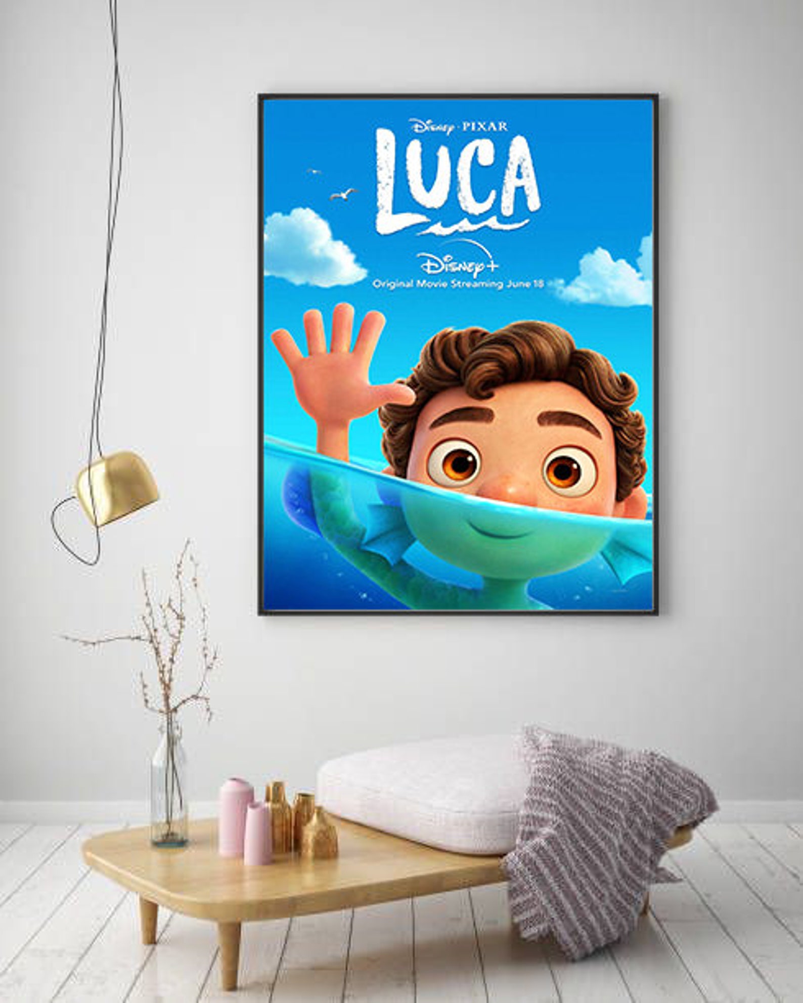 Luca Movie Poster Disney Pixar Luca Cartoon Poster | Etsy