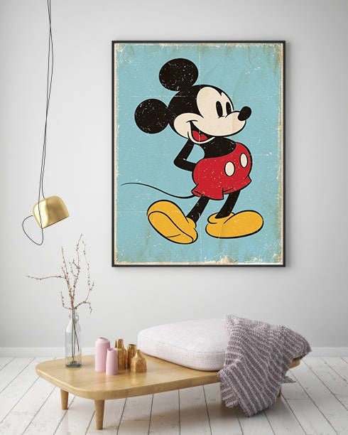 Mickey Mouse Poster | Etsy