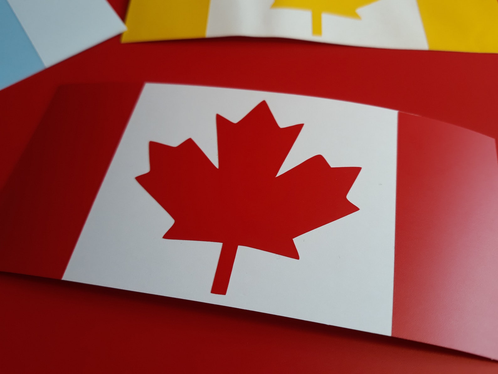 Canada Flag Decal Canada Canadian Canada Sticker Vinyl Dye | Etsy