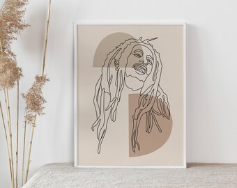 Bob Marley Drawing | Etsy