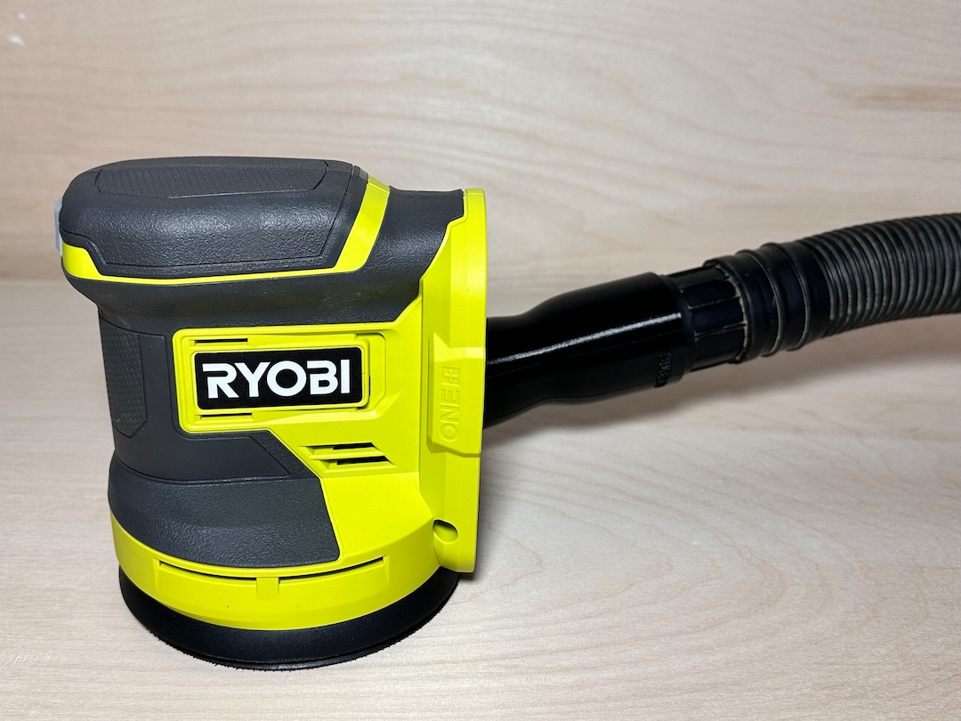 Custom Dust Adapter - Ryobi Sander (cordless 5 In. Random Orbit Sander ...