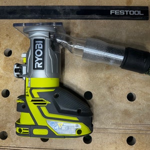Custom Dust Adapter for Ryobi P601 Router - Both Full and Partial ...