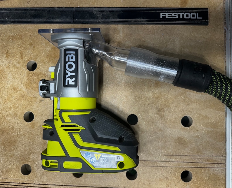 Custom Dust Adapter for Ryobi P601 Router - Both Full and Partial ...
