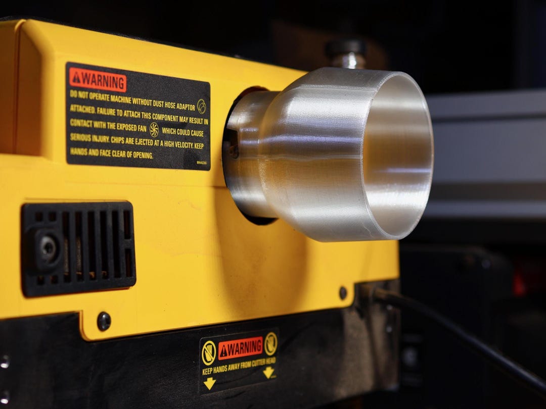 Dewalt DW735 Planer Dust Collection Adapter – 4-inch Hose Upgrade ...