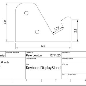 Hardwood Mechanical Keyboard Stand - Universal Fit for 60%, Tenkeyless ...
