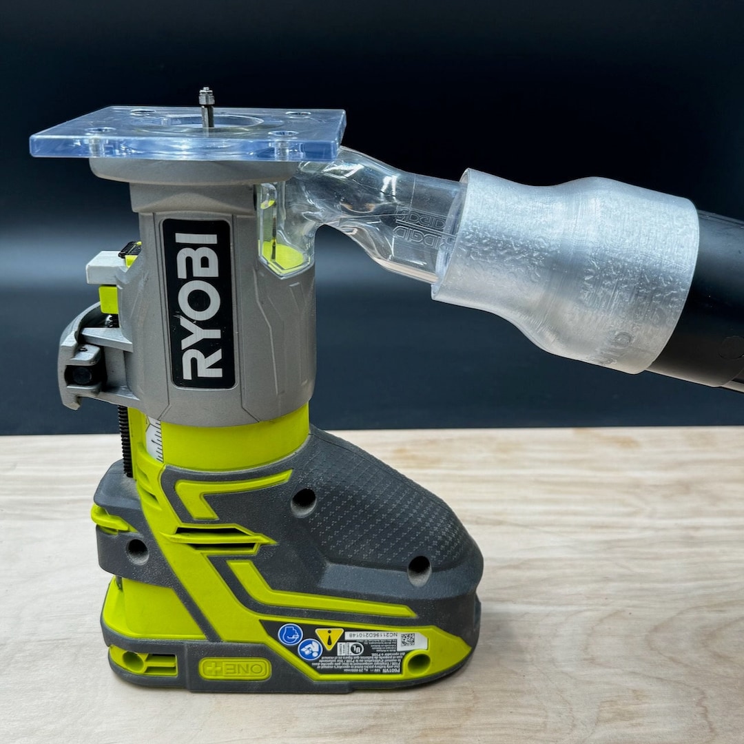 Custom Dust Adapter for Ryobi P601 Router - Both Full and Partial ...