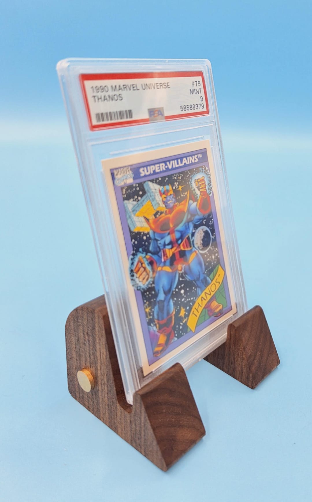 Hardwood PSA Graded Card Stand | CNC Walnut Display Holder for Trading ...