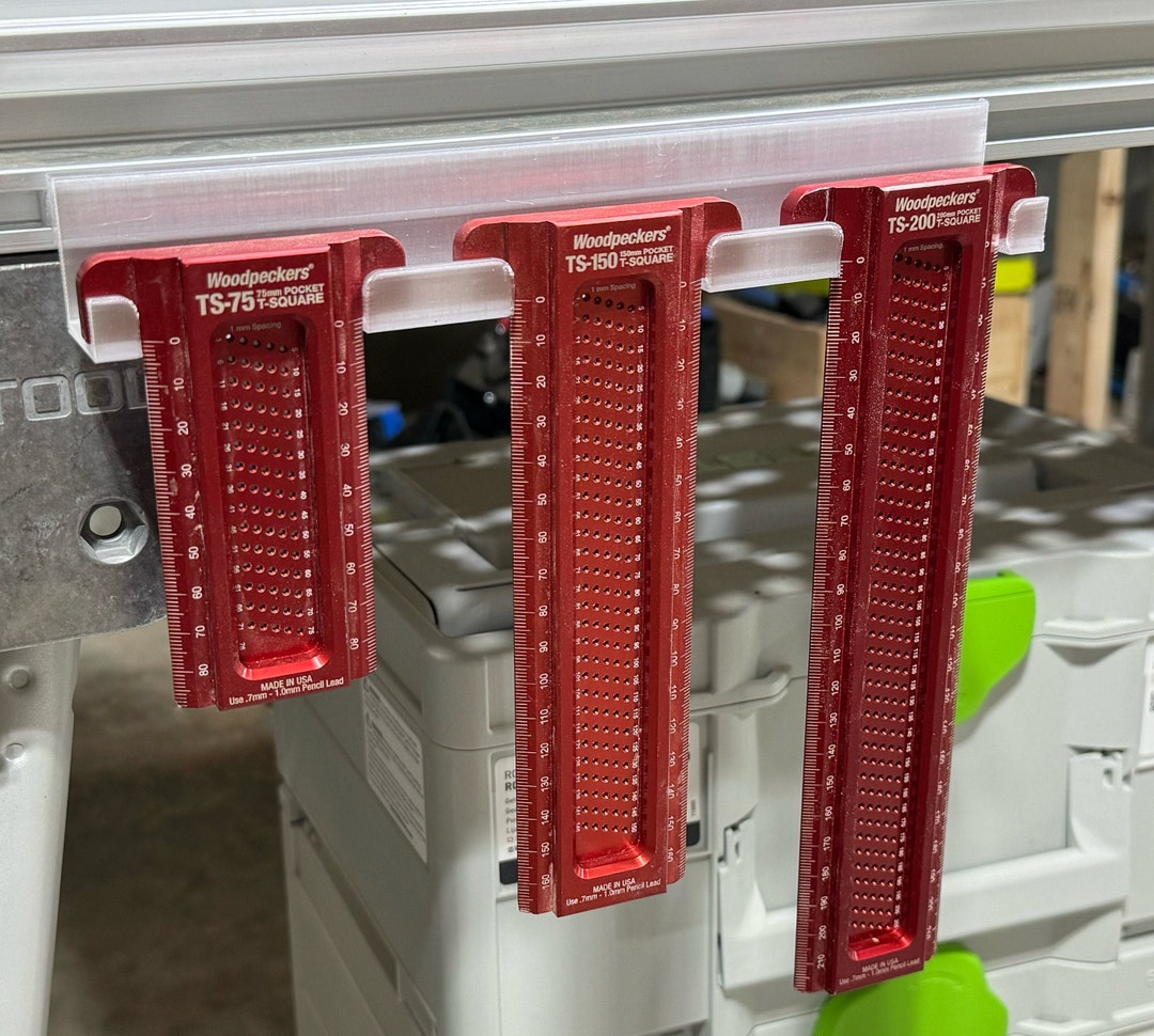 3D Printed Festool MFT Rail Accessory for Woodpeckers Pocket T-squares ...