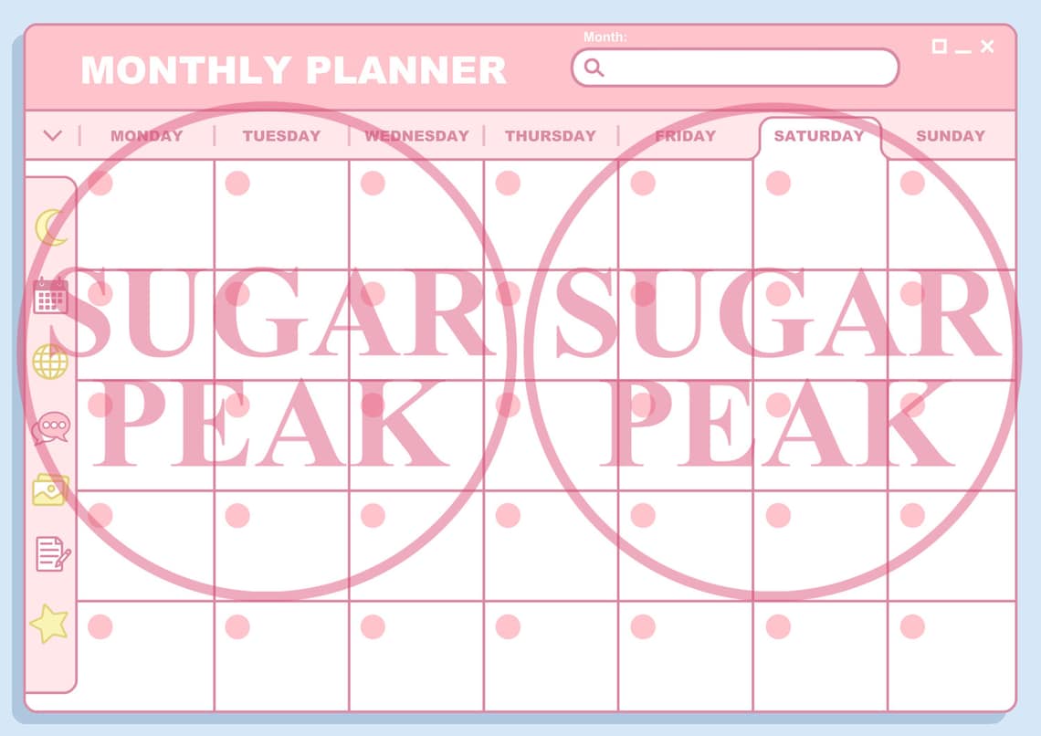 Printable Pastel Monthly Planner Undated Digital Planner | Etsy