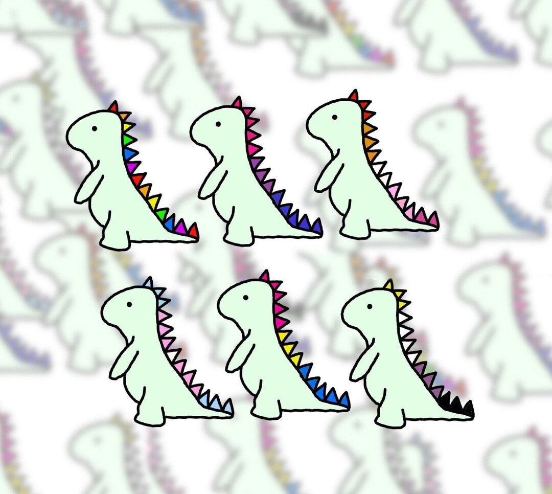 Lgbtqia Dinosaur Stickers T Rex Stickers Stickers Minimalist Summer