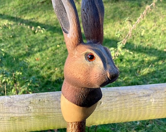 Hare Wood Carving - Etsy UK