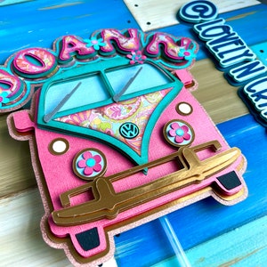 Groovy Van, Peace and Love Van, 70's Cake Topper, Retro Van Cake Topper ...