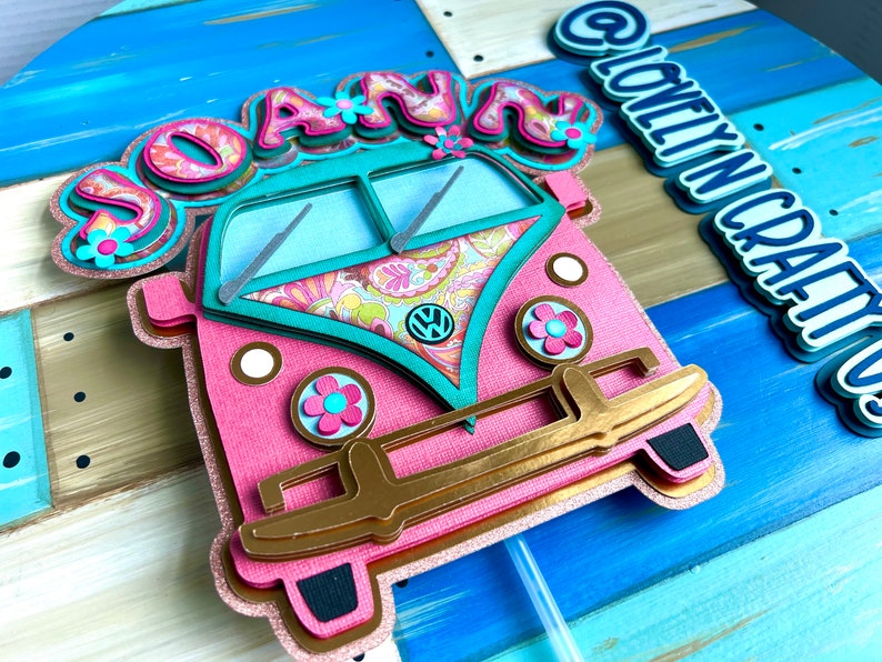 Groovy 70's Van Cake Topper, Peace and Love Party Centerpiece - Etsy