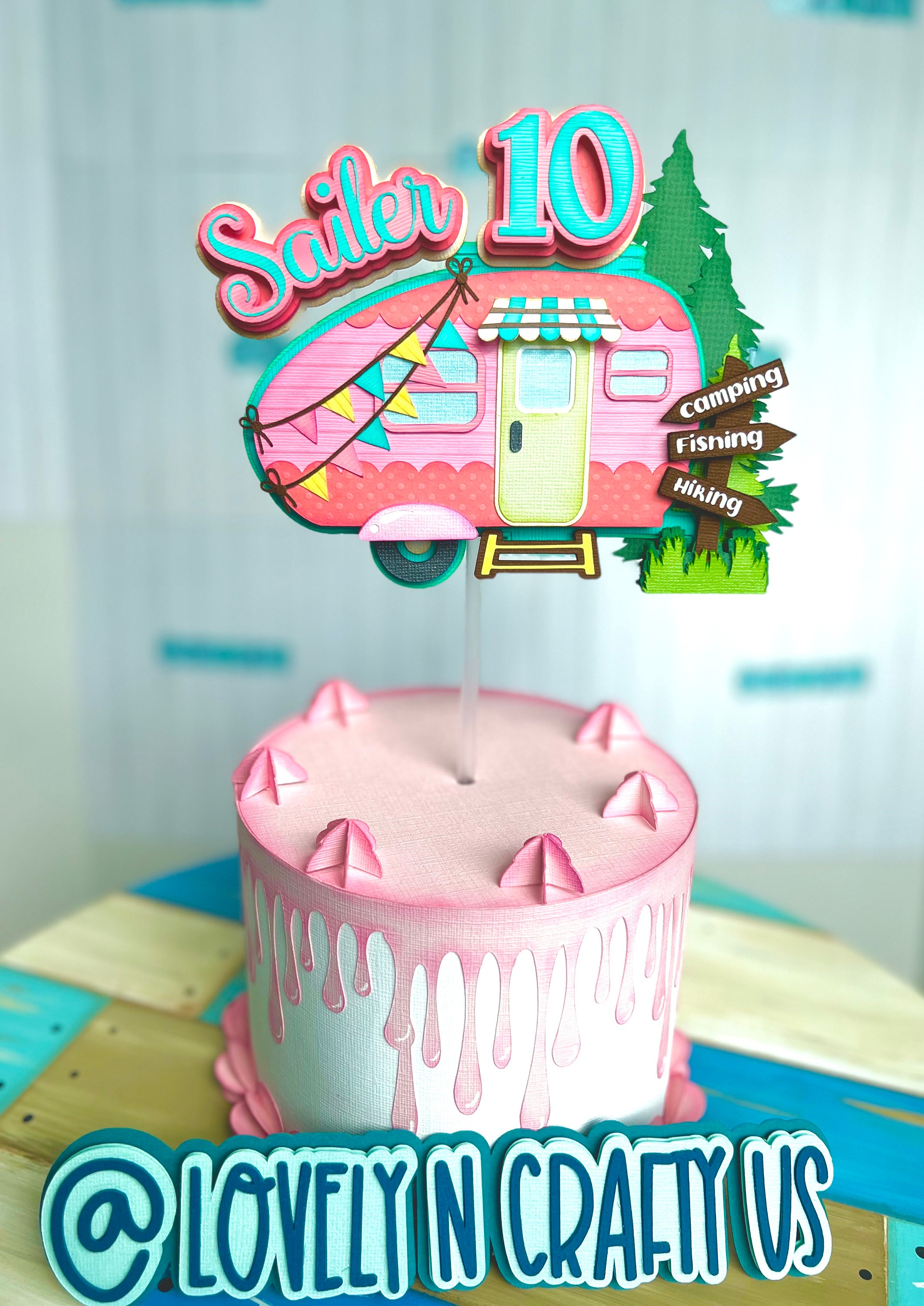 Vintage Camper Cake Topper Camper Cake Topper Camping Cake - Etsy