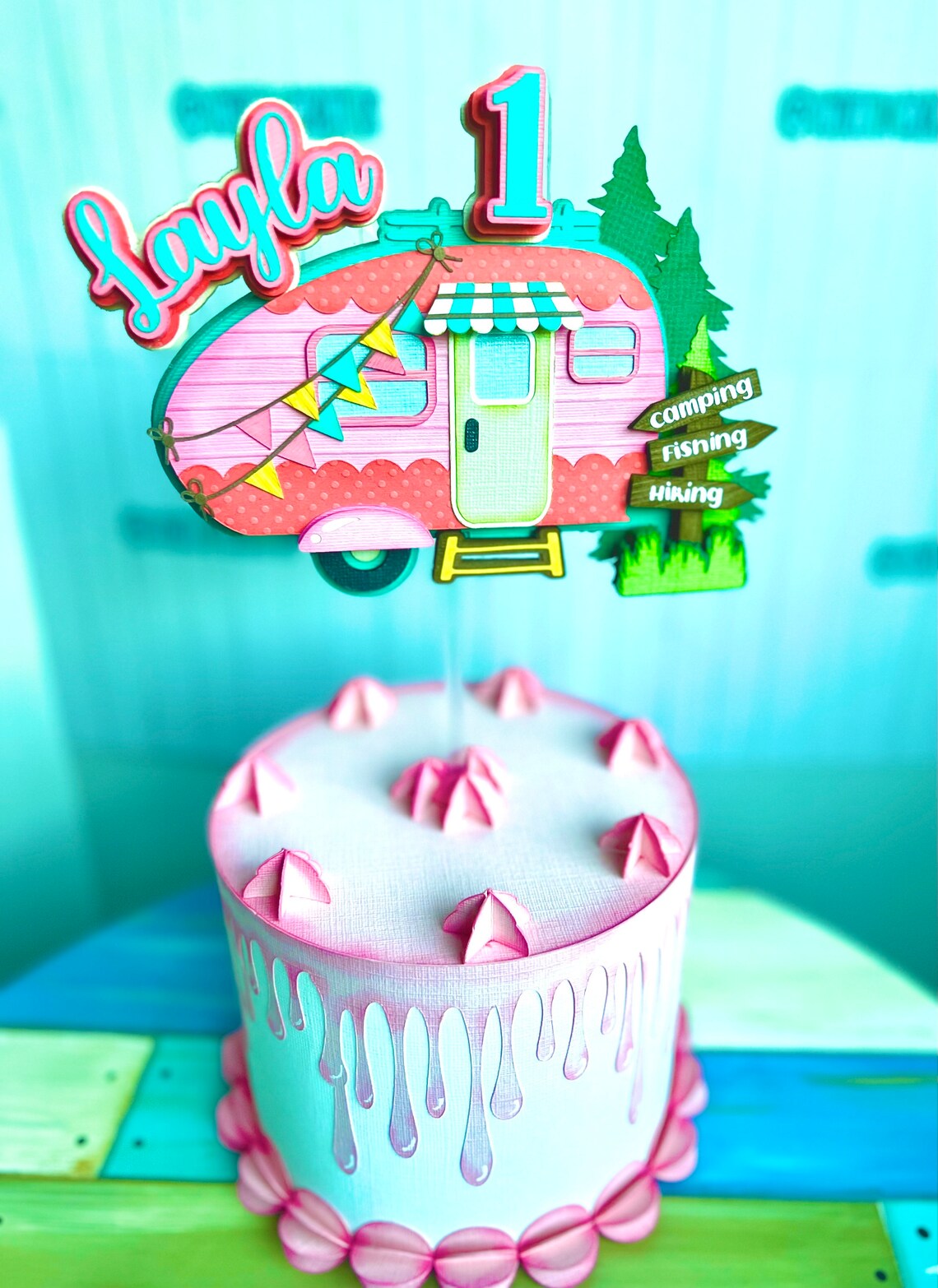 Vintage Camper Cake Topper Camper Cake Topper Camping Cake - Etsy