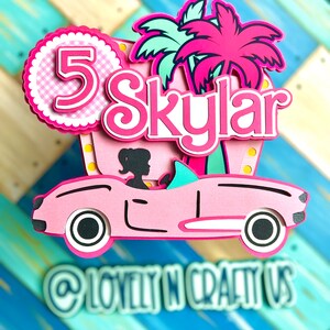 3D Fashion Doll Convertible Cake Topper, Personalized Name & Age - Etsy