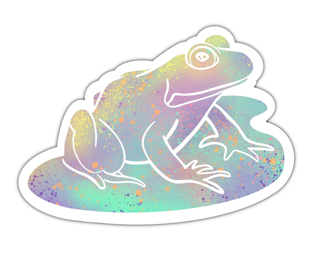 Frog Stickers Toad Stickers Frog Laptop Sticker - Etsy