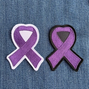 Rett Syndrome Patches Purple Ribbon Patches - Etsy
