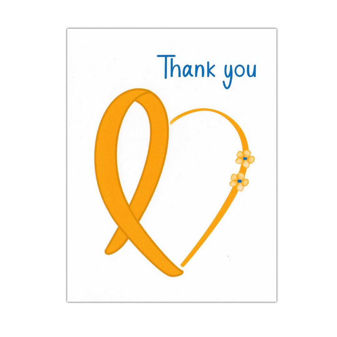 Appendix Cancer 10 Pack of Thank You Cards - Etsy