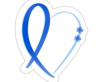 Colon Cancer Sticker Colon Cancer Ribbon Colon Cancer - Etsy