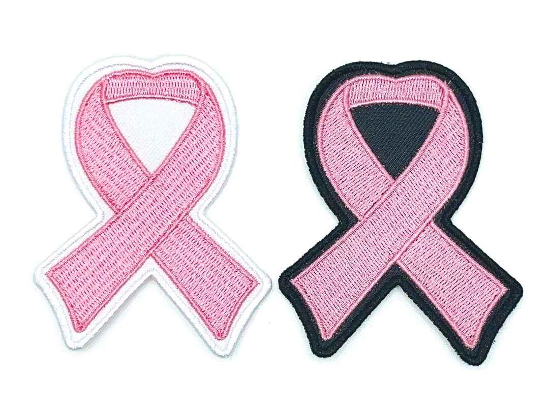 Breast Cancer Patches Pink Ribbon Patches - Etsy