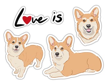 Corgi Sticker Sheet - Etsy