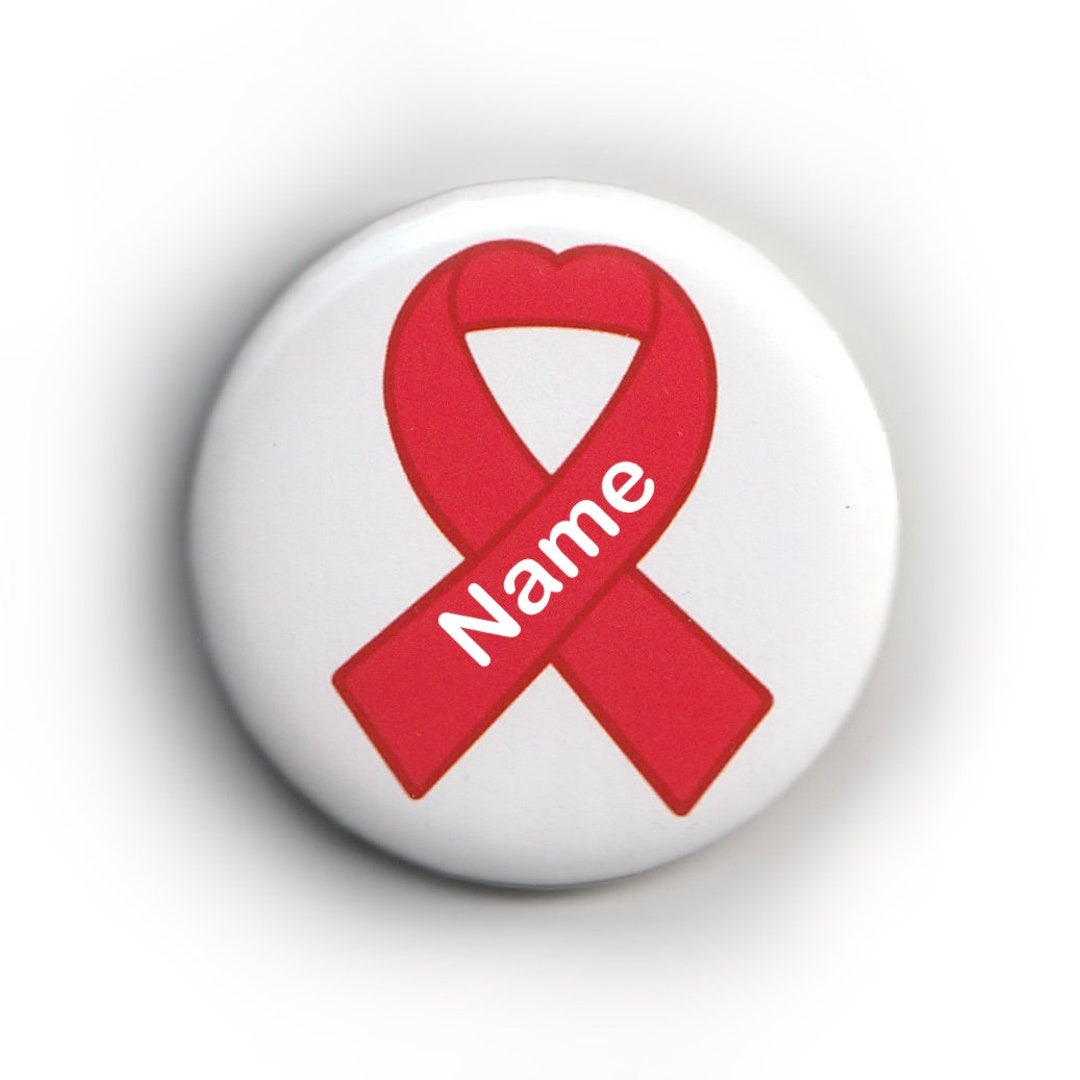 HIV and Aids 24 Personalize Buttons Pins - Etsy