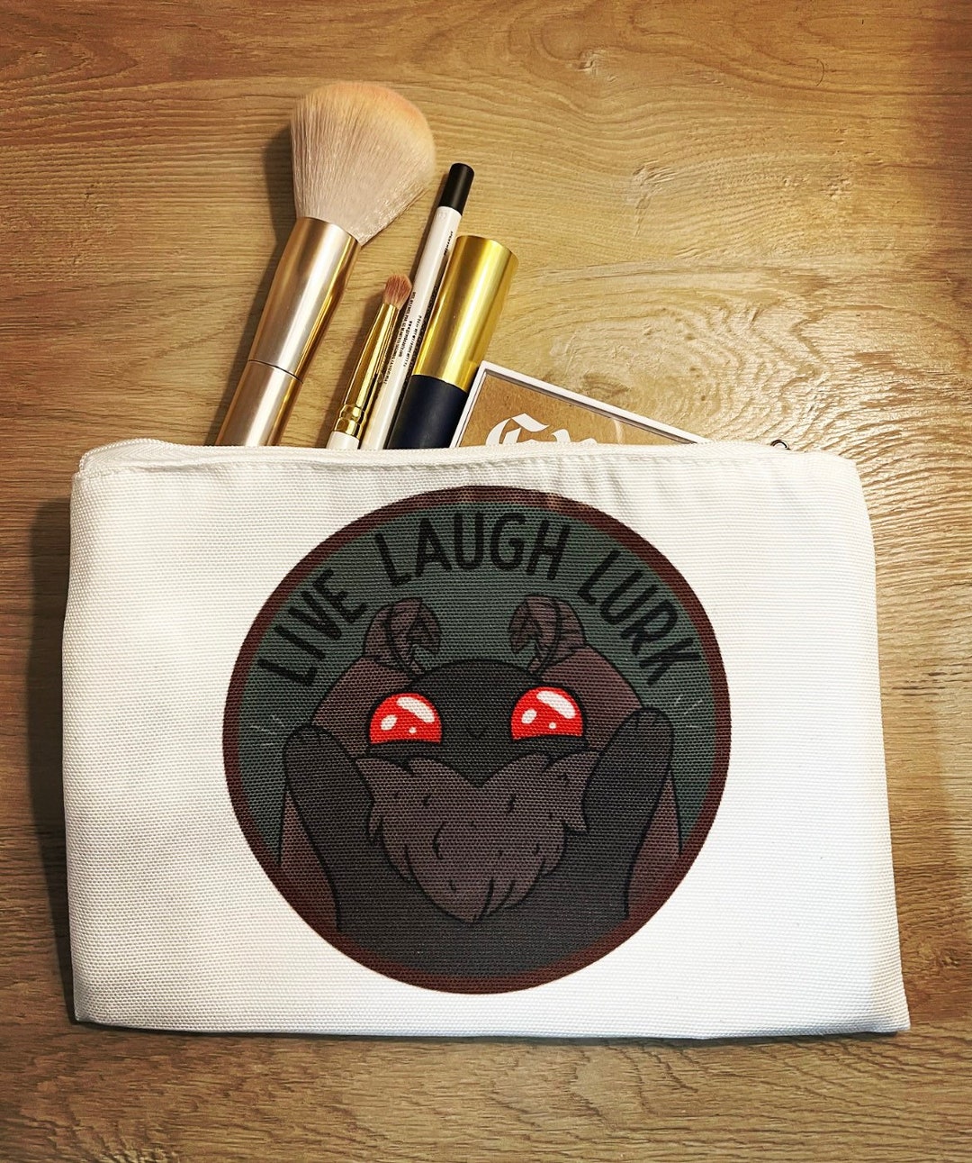 Baby Mothman Pencil Case / Mothman Makeup Bag || Live Laugh Lurk - Boba ...