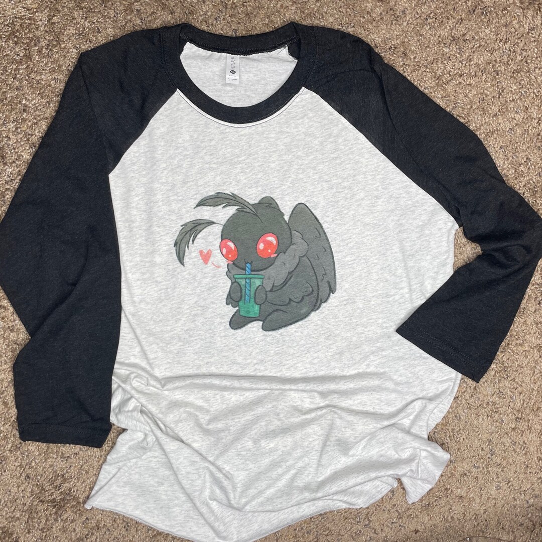 Baby Mothman Boba T Shirt Raglan || Live Laugh Lurk - Boba Mothman ...