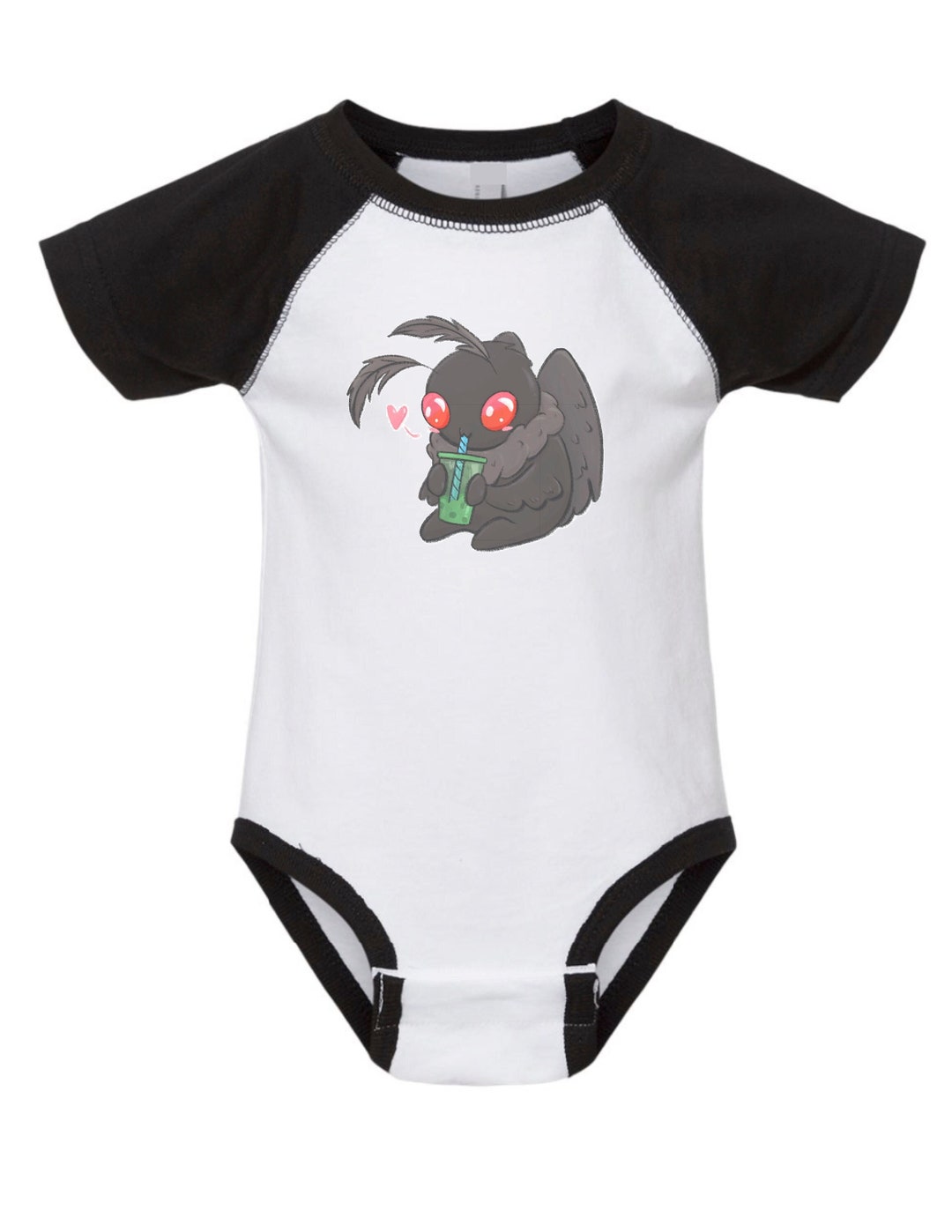 Mothman Baby Boba Bodysuit || Live Laugh Lurk - Boba Mothman Series ...