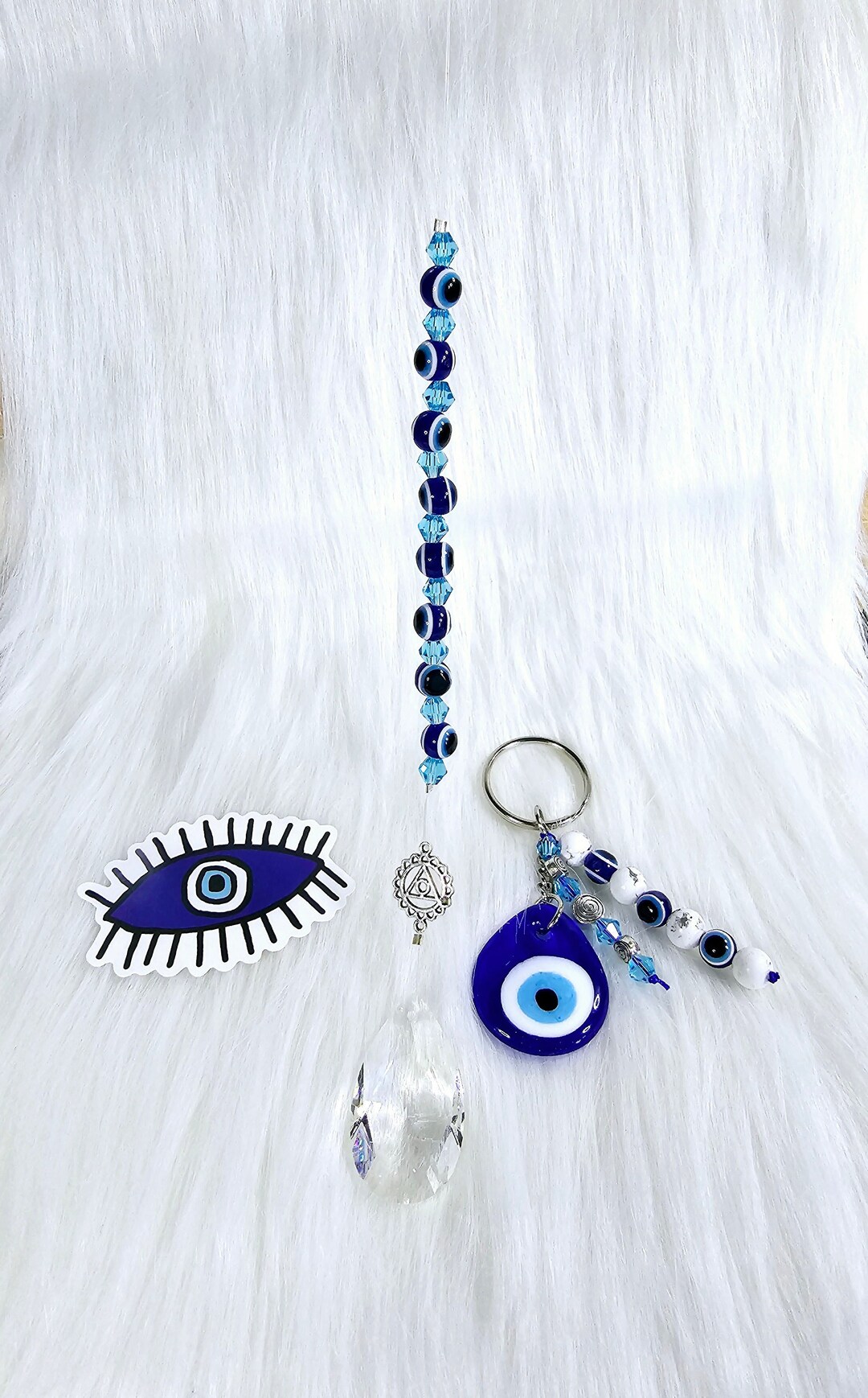 Evil Eye Suncatcher & Keychain Set - Etsy