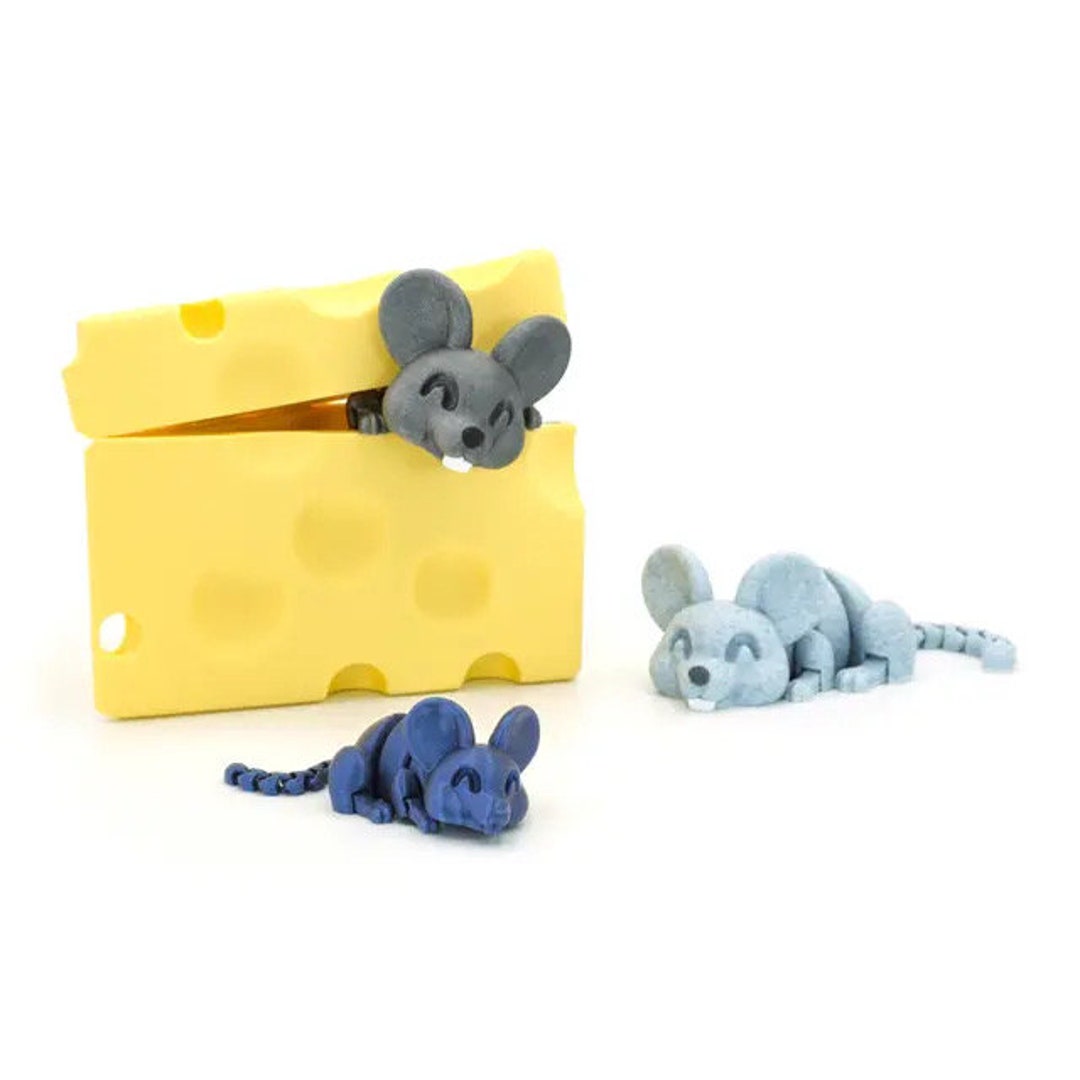 Flexi Mouse and Cheese Block - Etsy