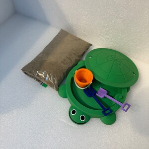 Turtle Sandbox With Lid and Sand - Etsy