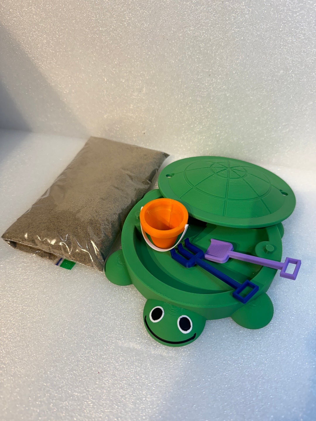 Turtle Sandbox With Lid and Sand - Etsy