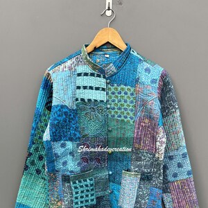 Handmade Patchwork Jacket, Silk Sari Jacket. Quilted Jacket, Winter ...