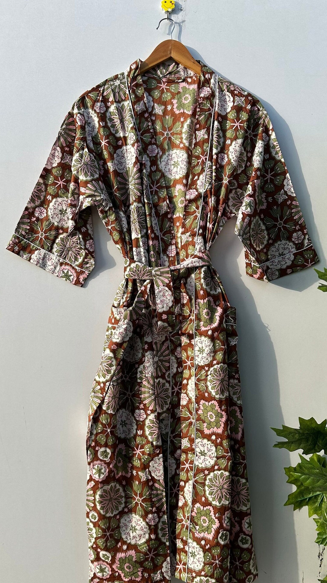 INDIAN ROBES Cotton Kimono Free Shipping , Beach Cover up , Bridle Robe ...