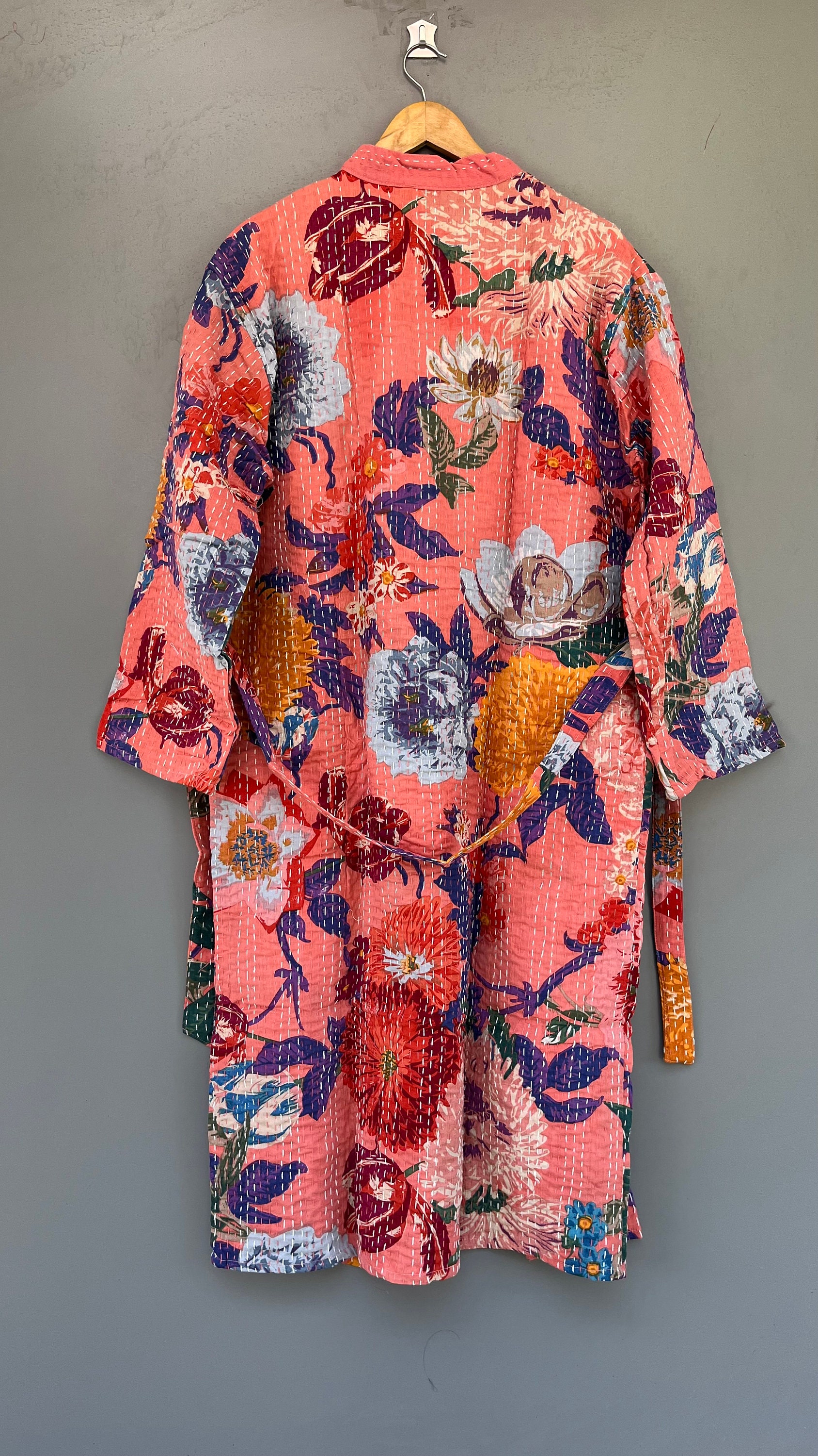 Indian Cotton Quilted Kimono Kantha Bath Robe Bridesmaid - Etsy