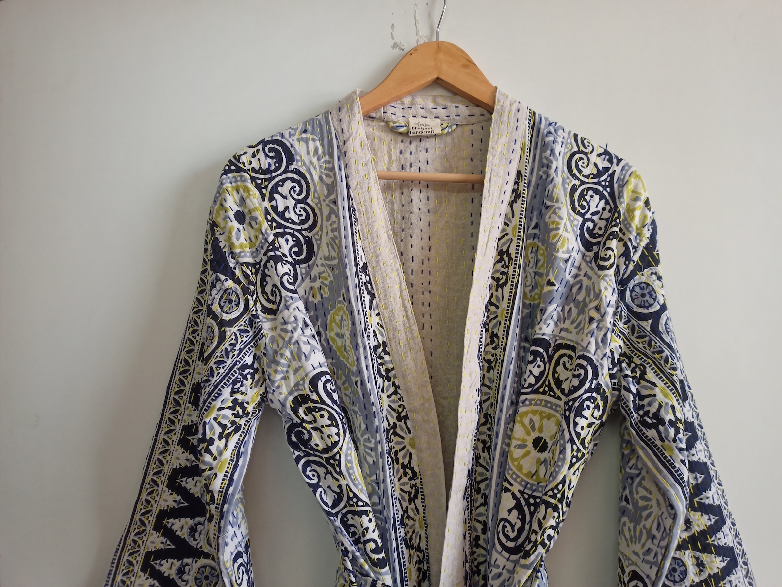 100% Cotton Indian Floral Robe Night Wear Kimono Women's | Etsy