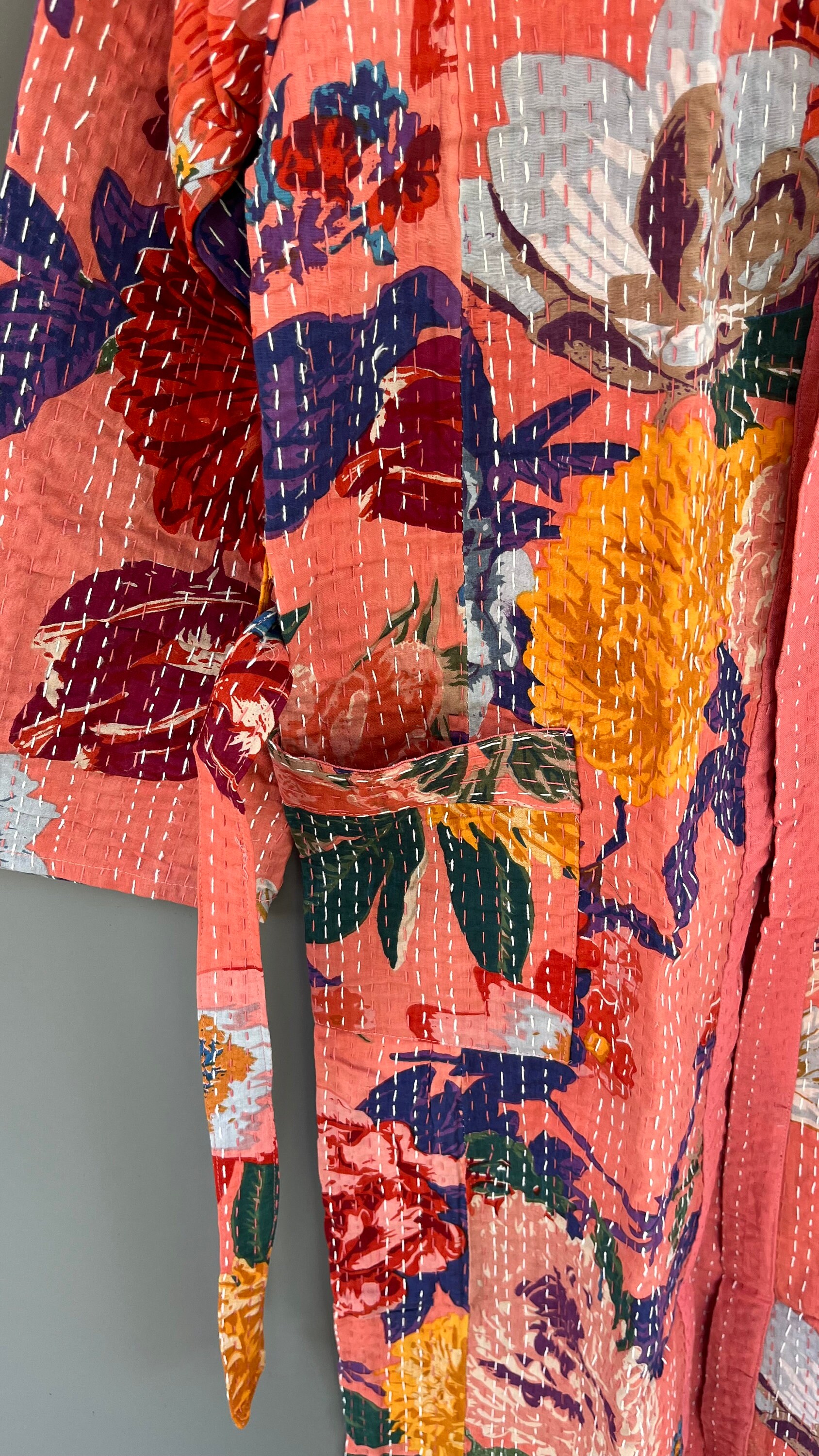 Indian Cotton Quilted Kimono Kantha Bath Robe Bridesmaid - Etsy