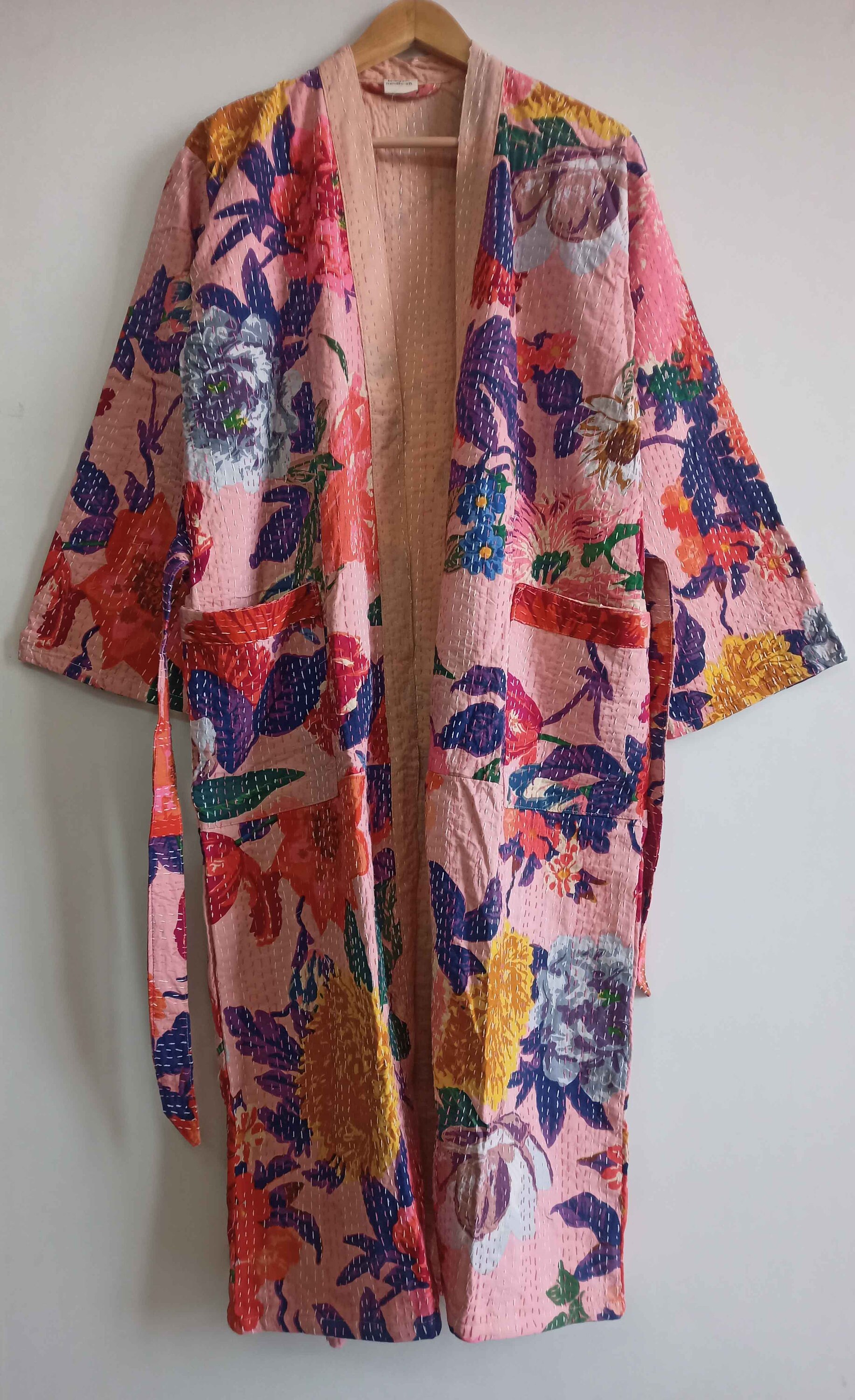 Indian Cotton Quilted Kimono Kantha Bath Robe Bridesmaid - Etsy