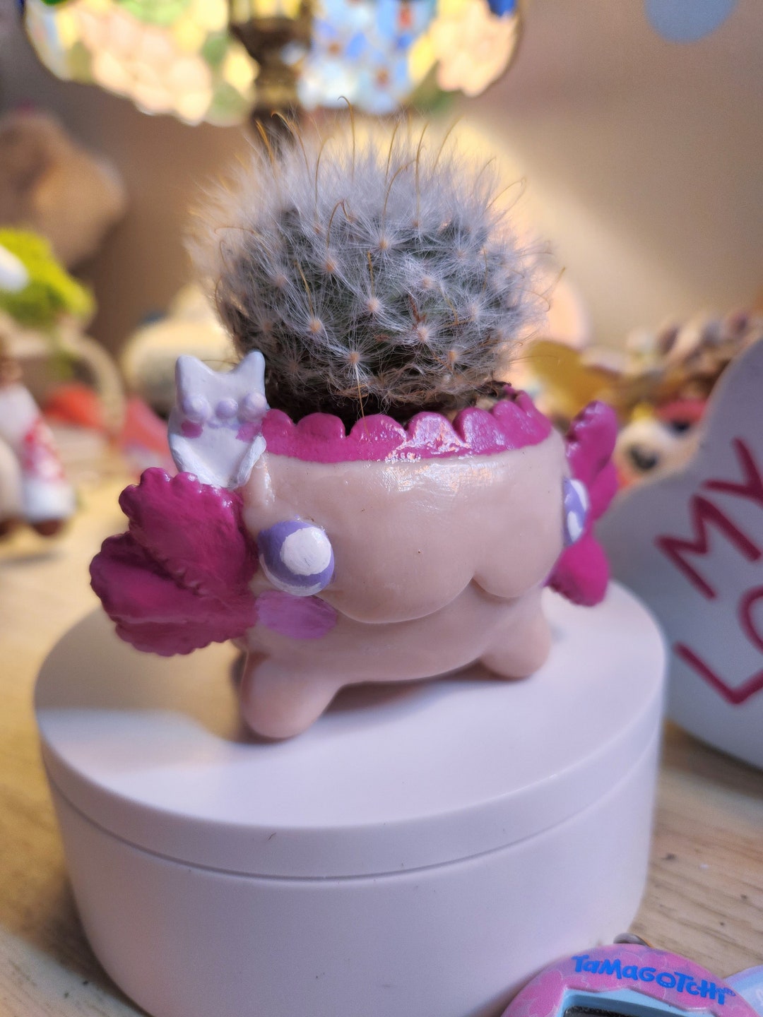 Axolotl Planter Pot | Axolotl Succulent Planter | Handmade Polymer Clay ...